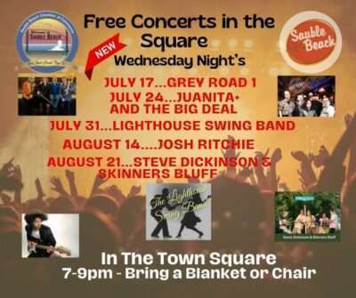 Events from July 25, 2023 – January 21, 2023 – Sauble Beach, Ontario