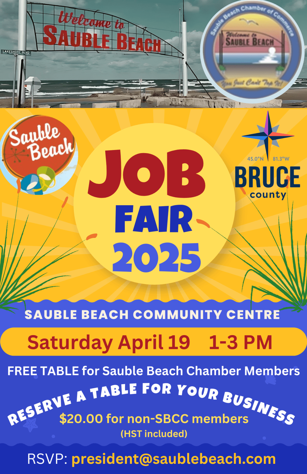 Job Fair 2025 - Sauble Beach, Ontario